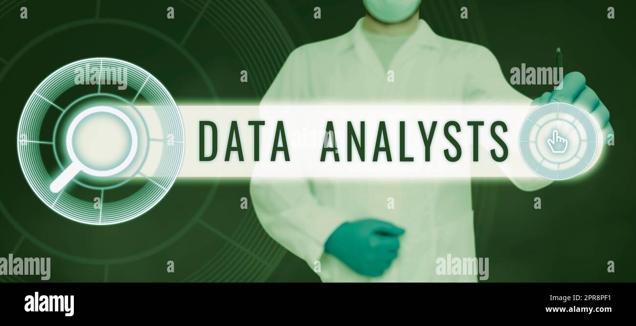 Inspiration showing sign Data Analysts. Business overview Programmer Design and Create Report ...