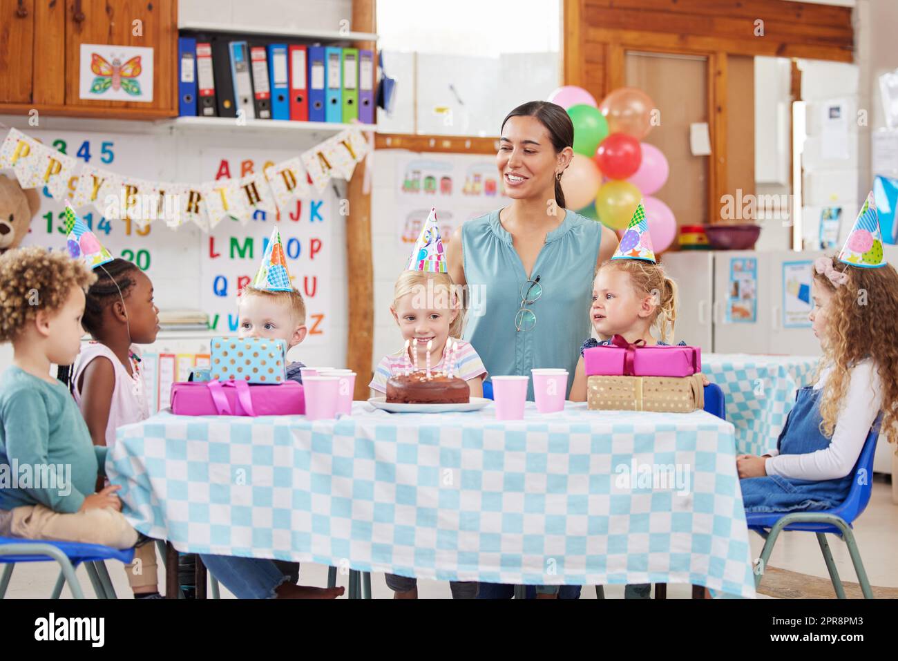 Every kid in class get a party on their birthday. a preschool children ...