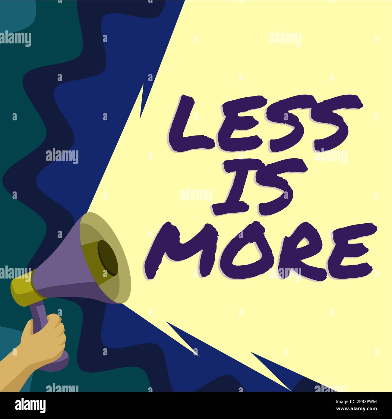 Sign displaying Less Is More. Business overview Minimalist approach to ...