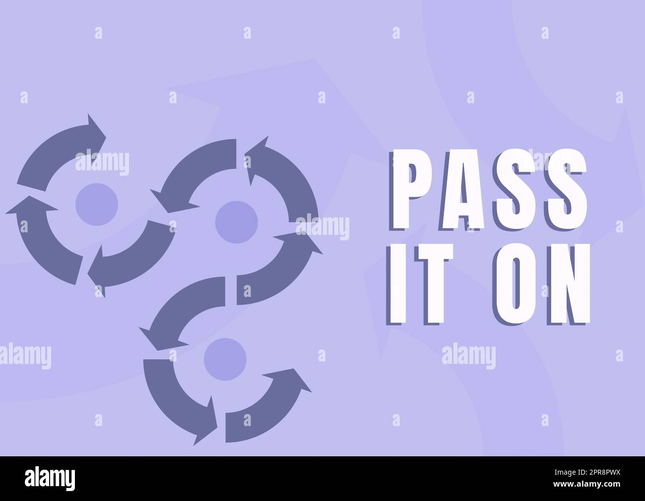 Sign Displaying Pass It On Concept Meaning Share Something With Others Spread The Word Sharing