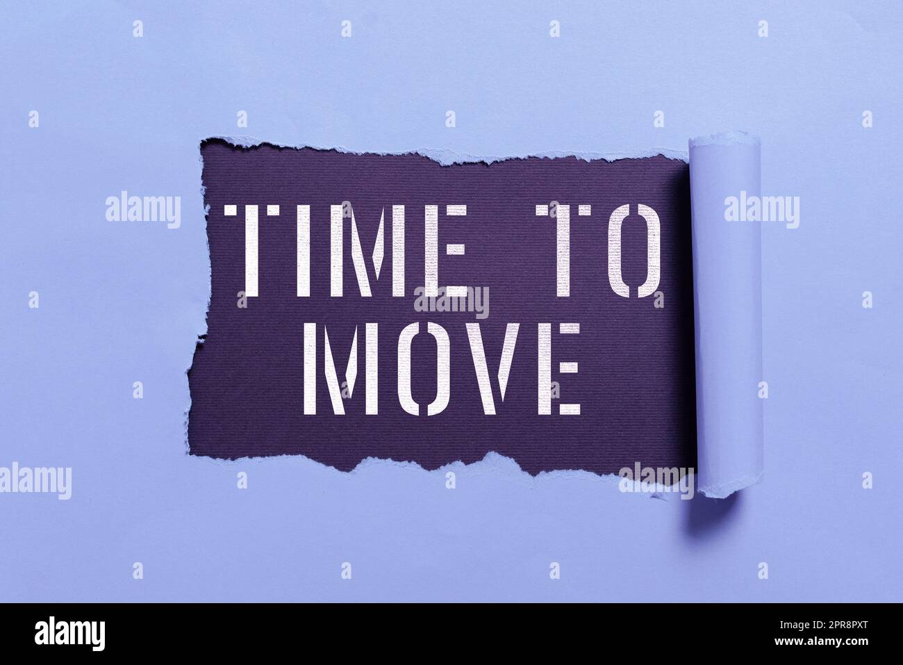 Writing displaying text Time To Move. Business concept Best period to transfer Relocation Change ...