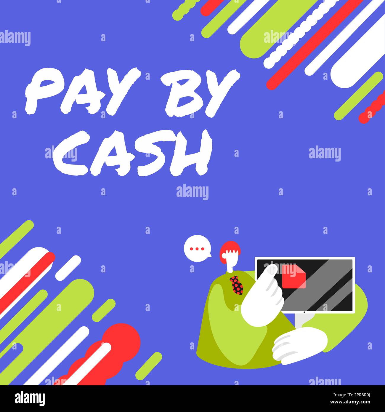 Text caption presenting Pay By Cash. Business idea Customer paying with ... Text caption presenting Pay By Cash. Business idea Customer paying with ...