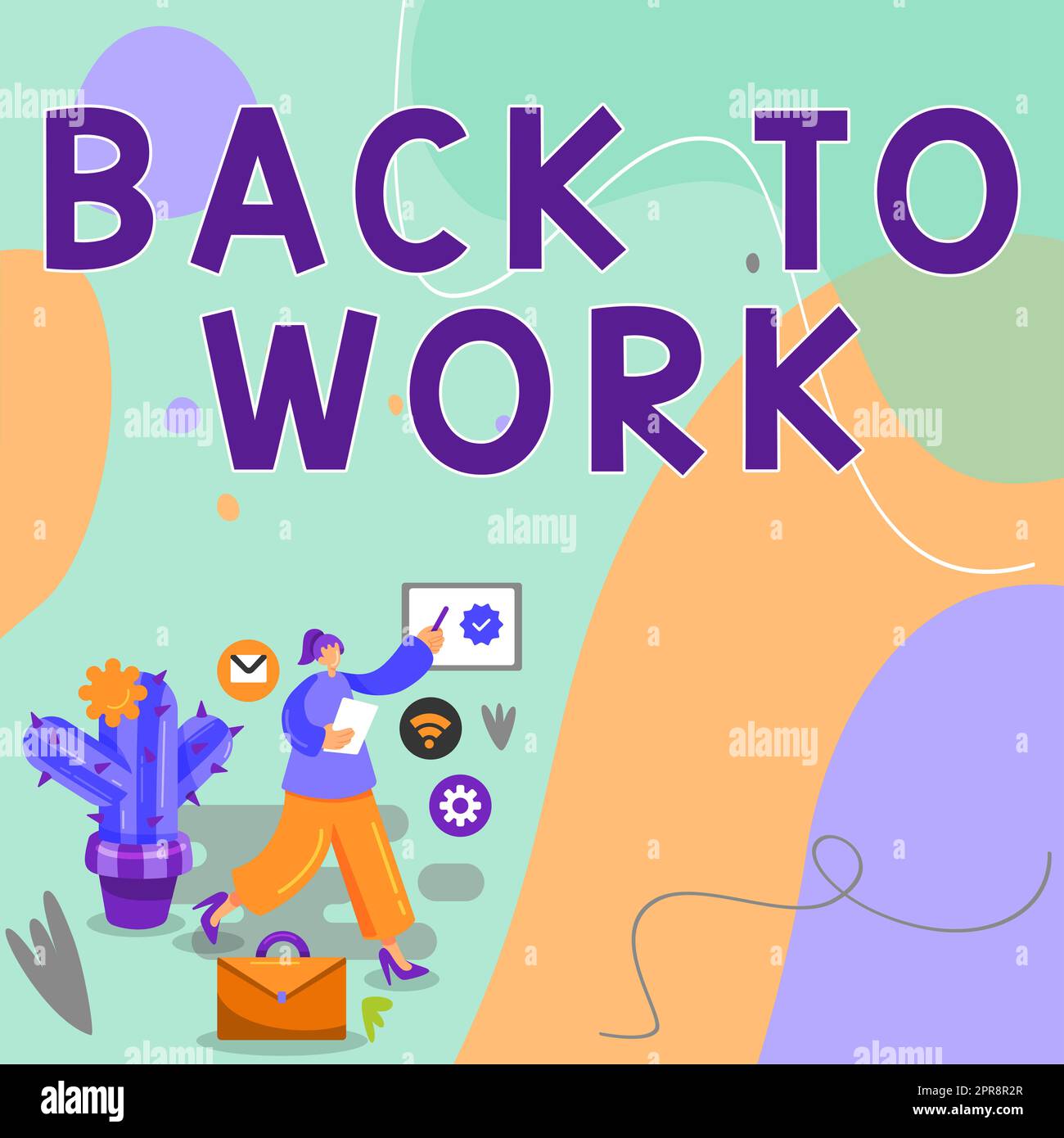 Writing displaying text Back To Work. Business idea Returning to job ...