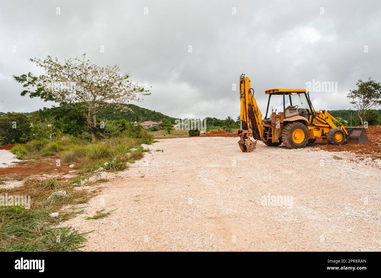 Jamaica May 2020 Subdivision Road Construction Stock Photo - Alamy
