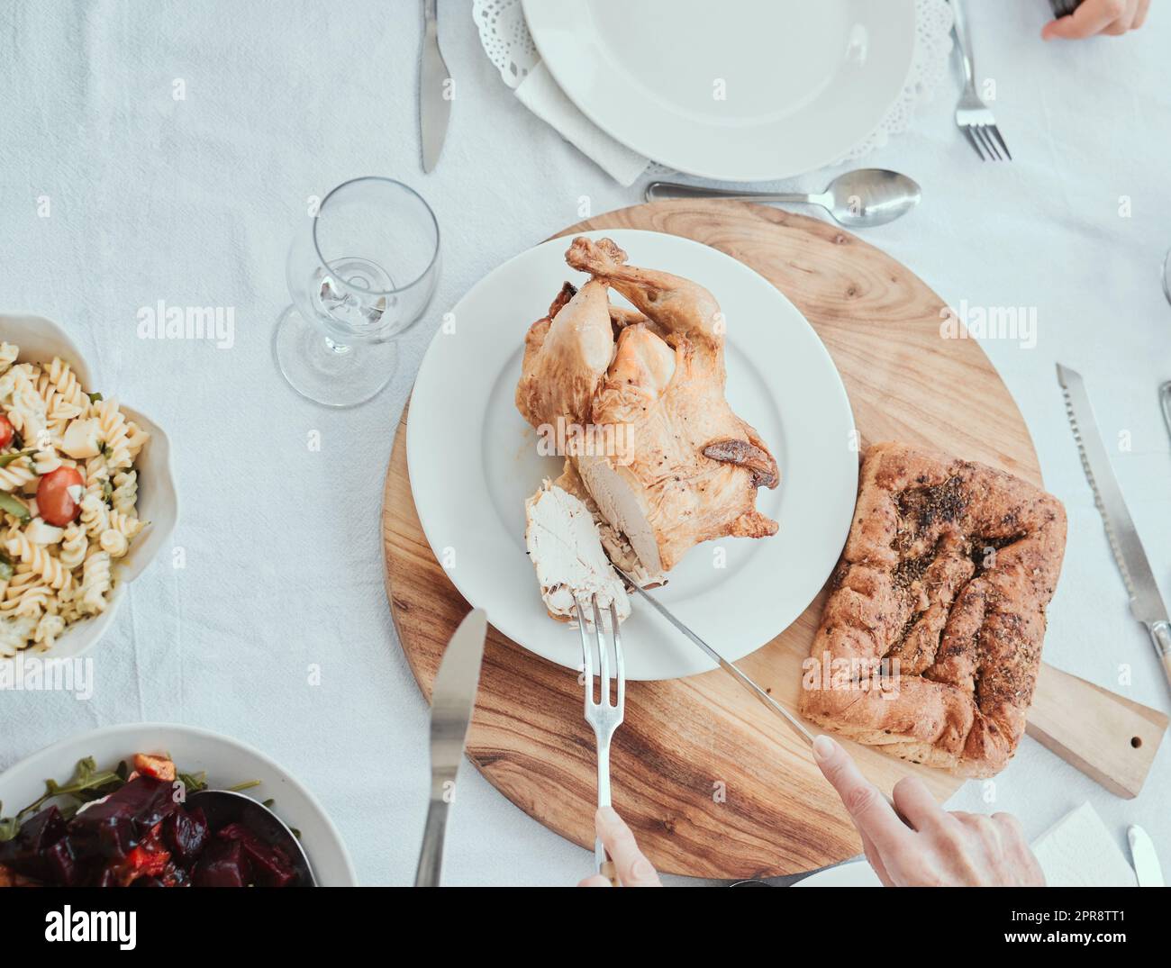 Empty family dinner table hi-res stock photography and images - Alamy