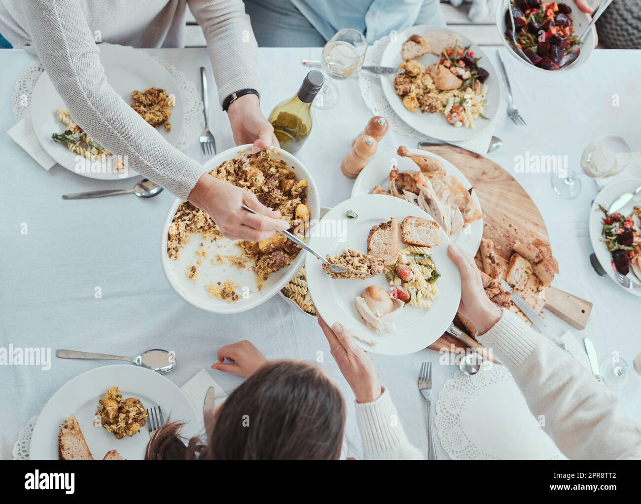 Empty family dinner table hi-res stock photography and images - Alamy