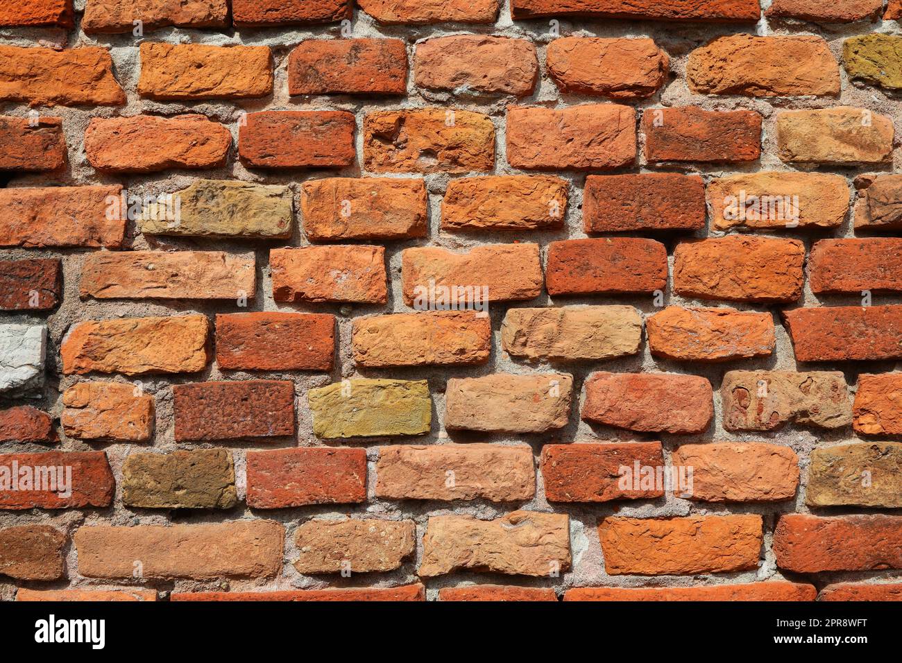 Ancient city wall made with old bricks without people Stock Photo - Alamy
