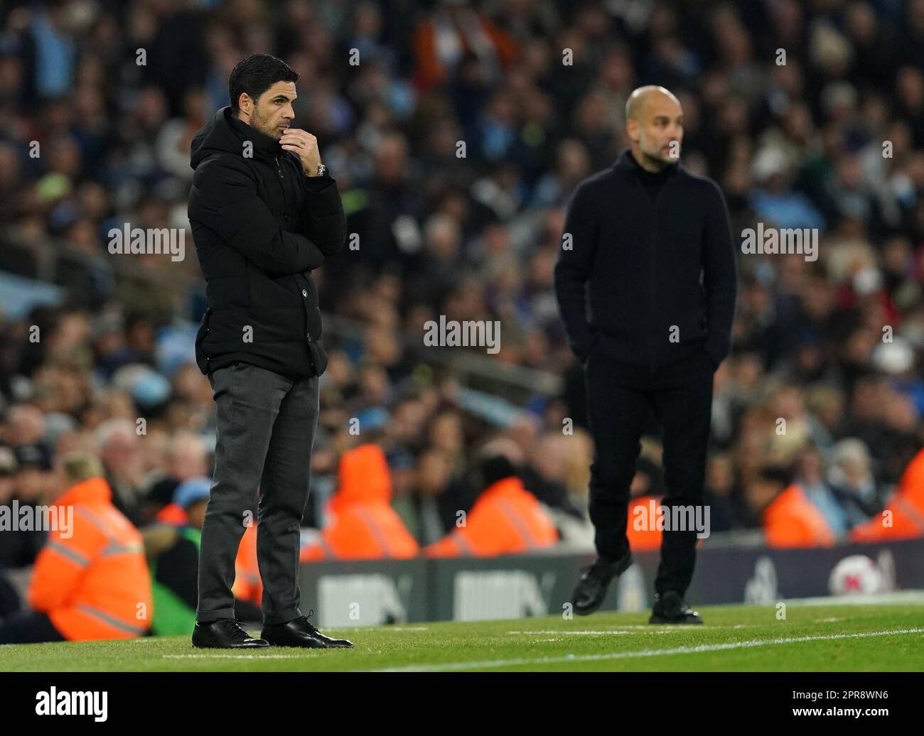 Arteta guardiola april 2023 etihad hi-res stock photography and images ...