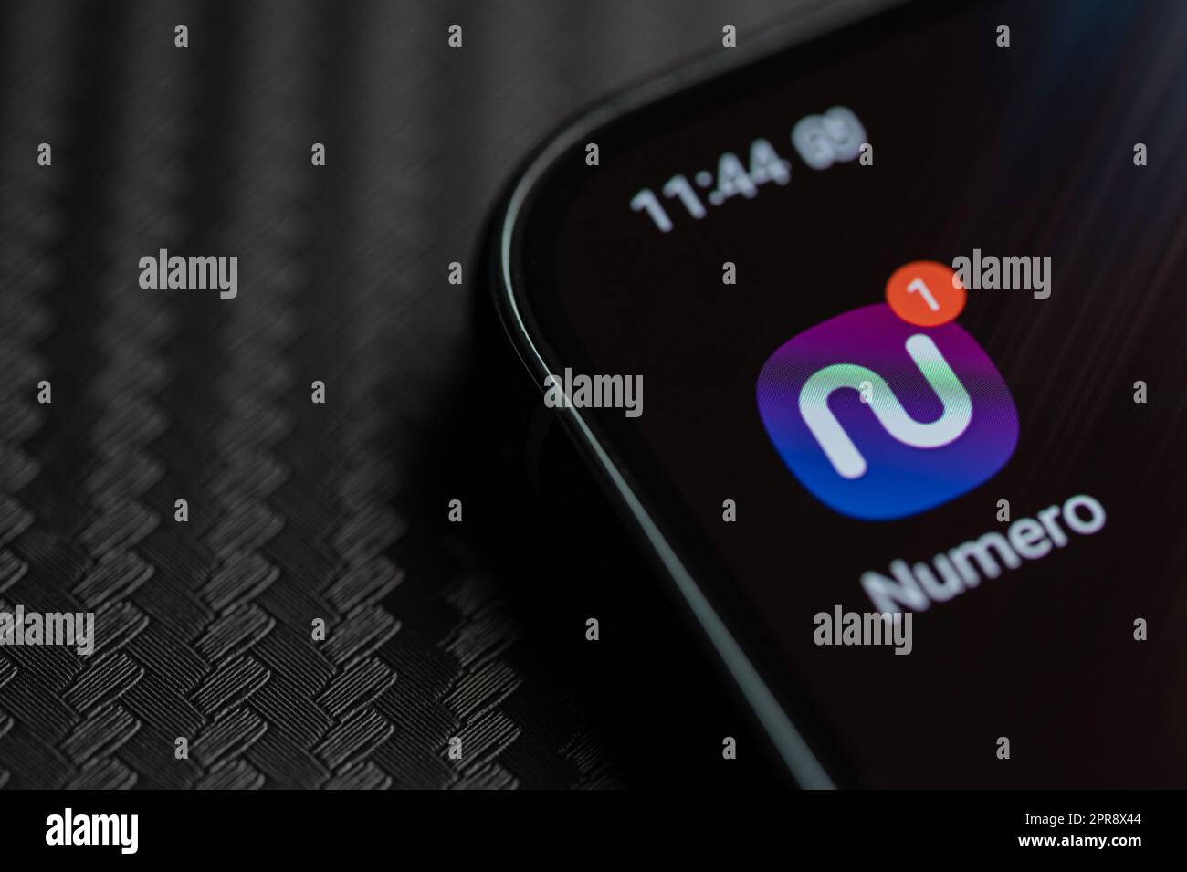 New york, USA - April 26, 2023: Numero eSIM app icon on smartphone ...