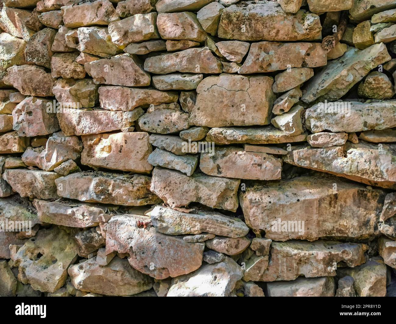 Texture pattern of Tulum ruins Mayan site temple pyramids Mexico Stock ...
