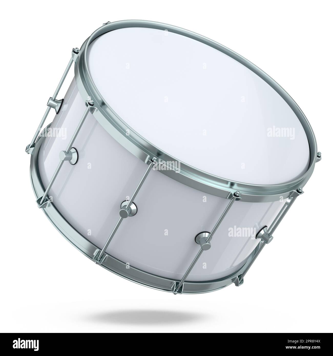 Realistic drum on white background. 3d render concept of musical ...