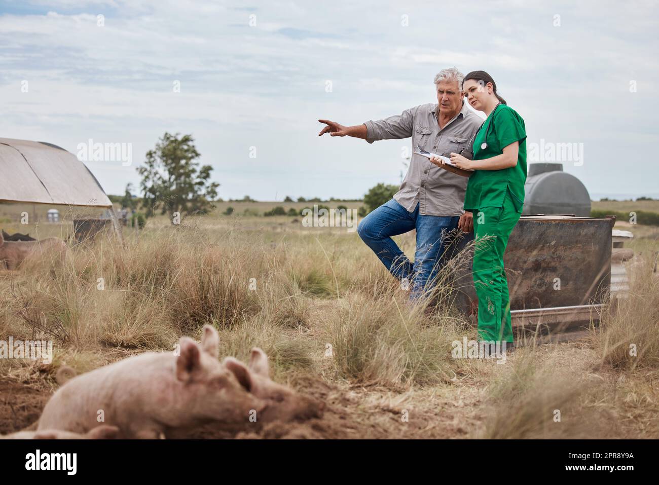 Two farmers talking hi-res stock photography and images - Alamy