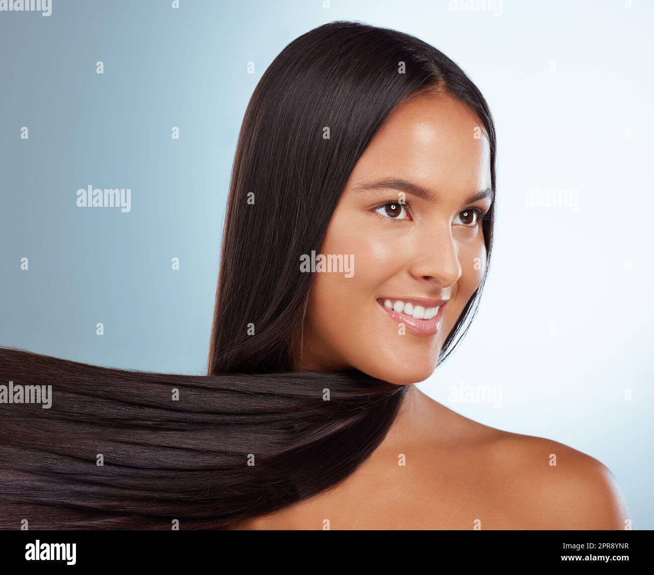 Beautiful woman grey hair smiling hi-res stock photography and images ...