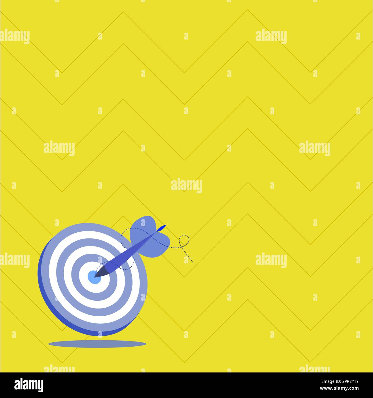 Presenting Message Hitting Target Concept, Abstract Announcing Goal ...