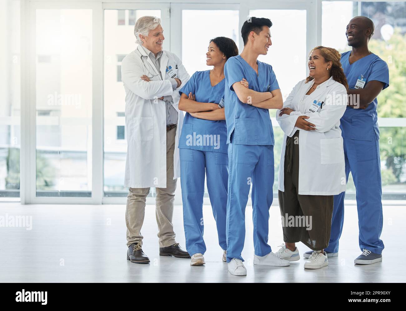 Diverse medical group standing in hi-res stock photography and images ...