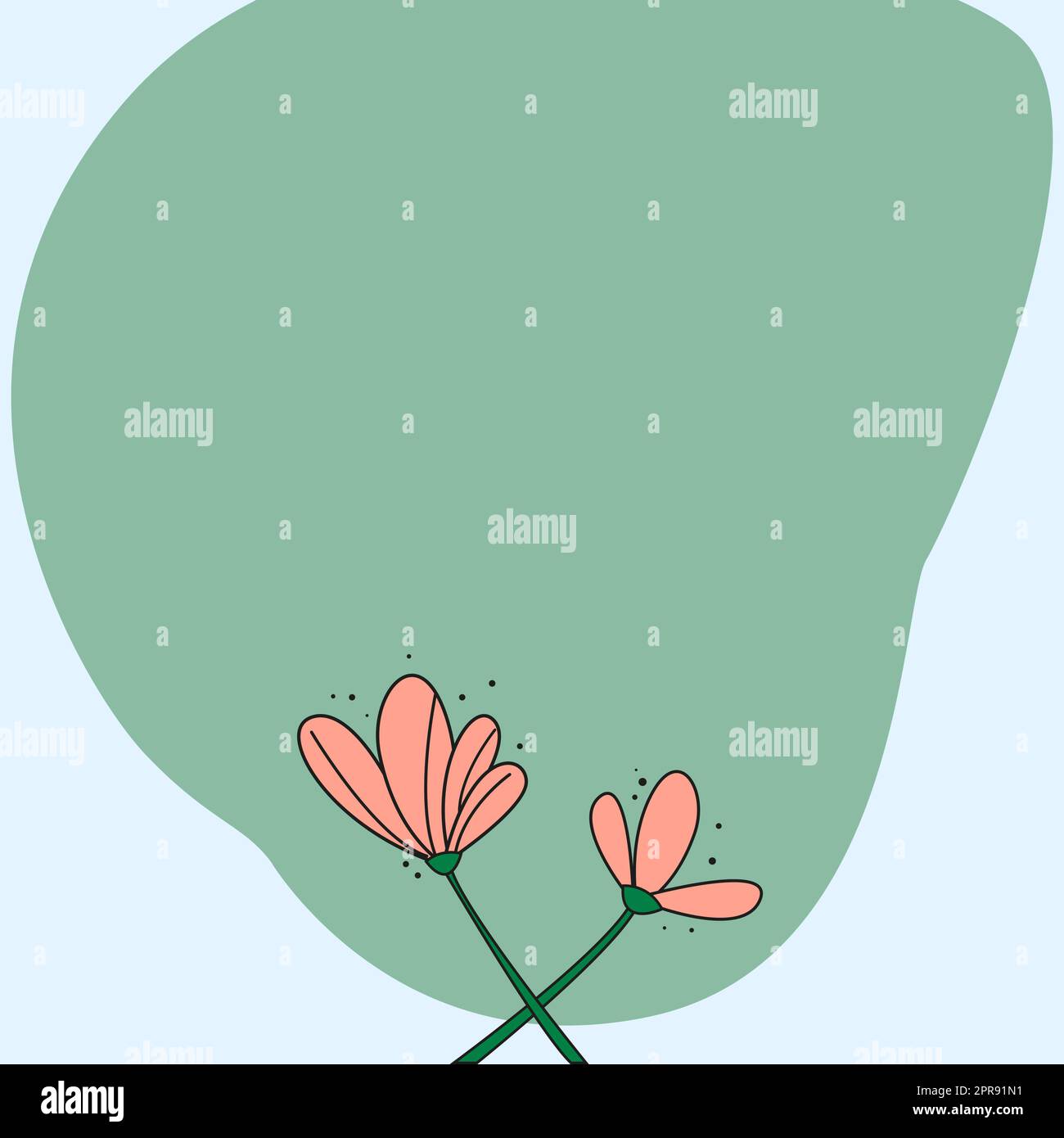 Multi colored flower border Stock Vector Images - Alamy