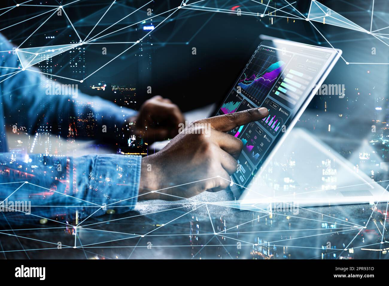 Financial KPI Data Profits Dashboard Stock Photo - Alamy