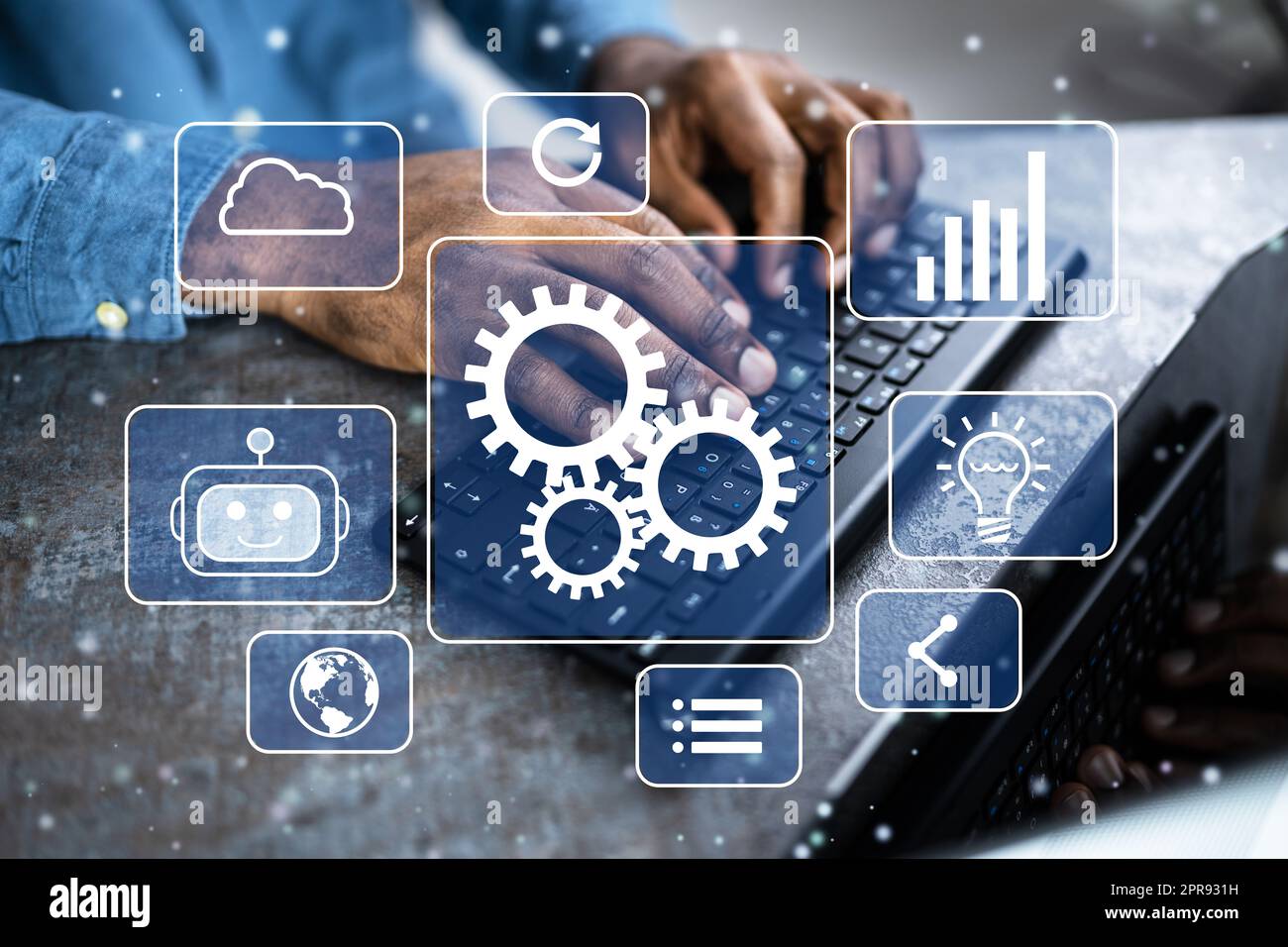 Digital Business Process Management Technology Stock Photo - Alamy