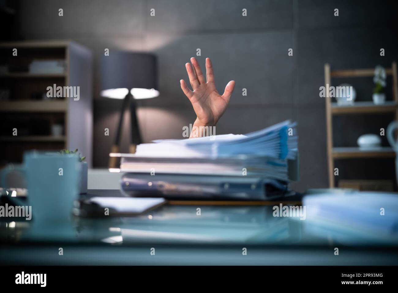 Paperwork Bureaucracy Stress At Work Stock Photo - Alamy