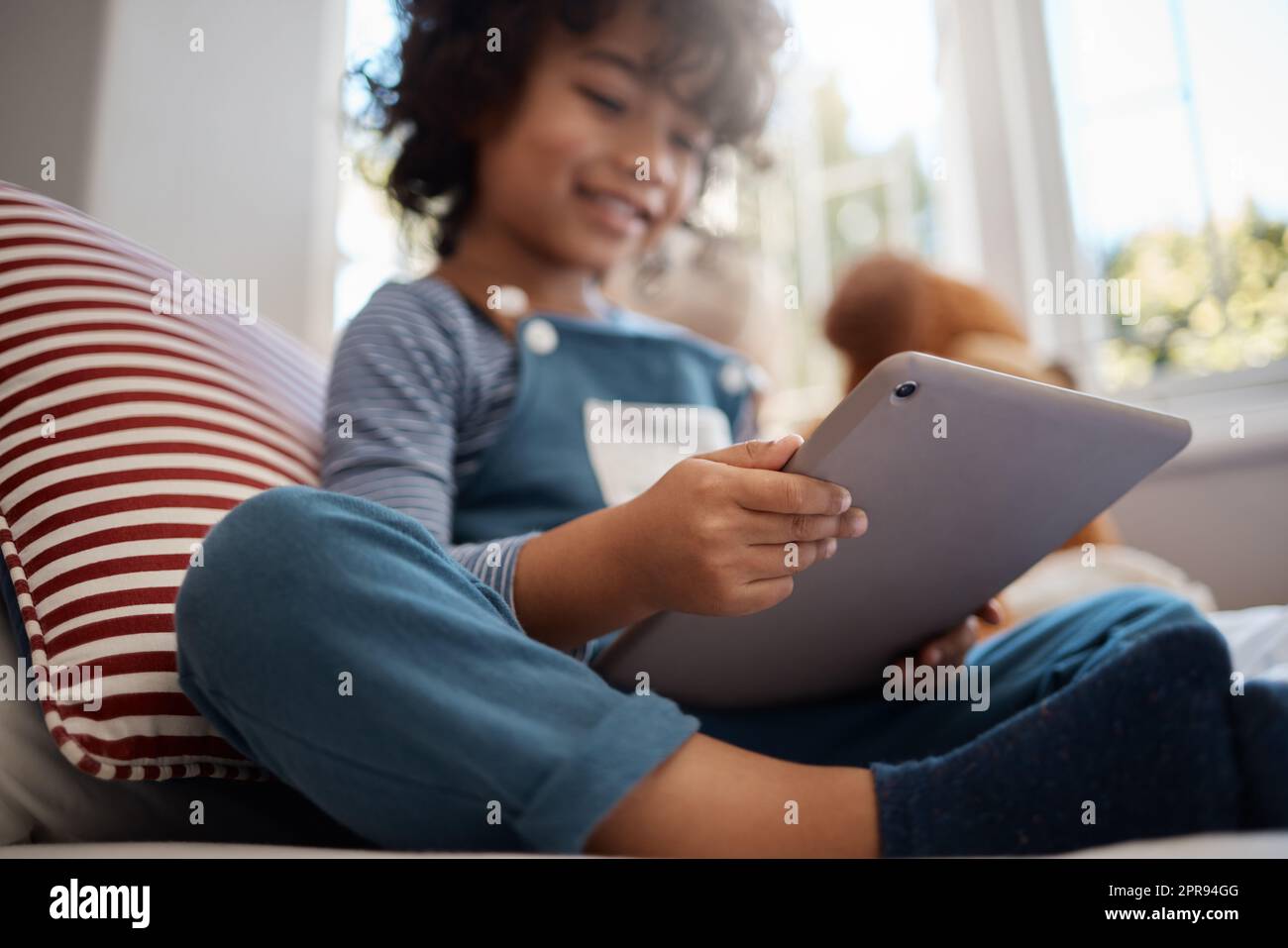 Why would anyone want to grow up. an adorable young boy using a digital ...