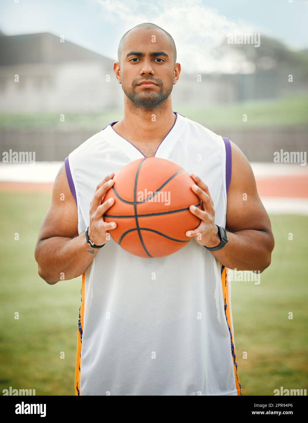 Serious about my game. Cropped portrait of a handsome young male ...