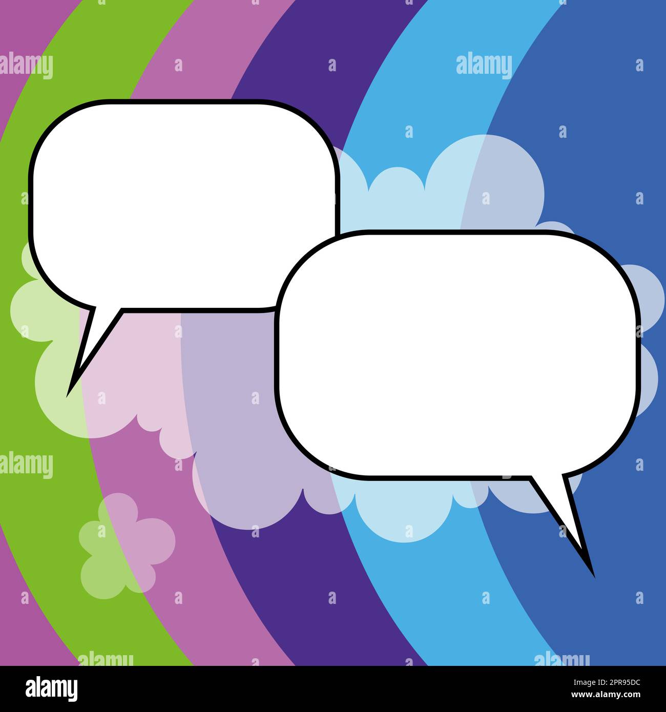 Comics Design Frames. Beautiful Photo Frame Set With Boom Bubbles For ...