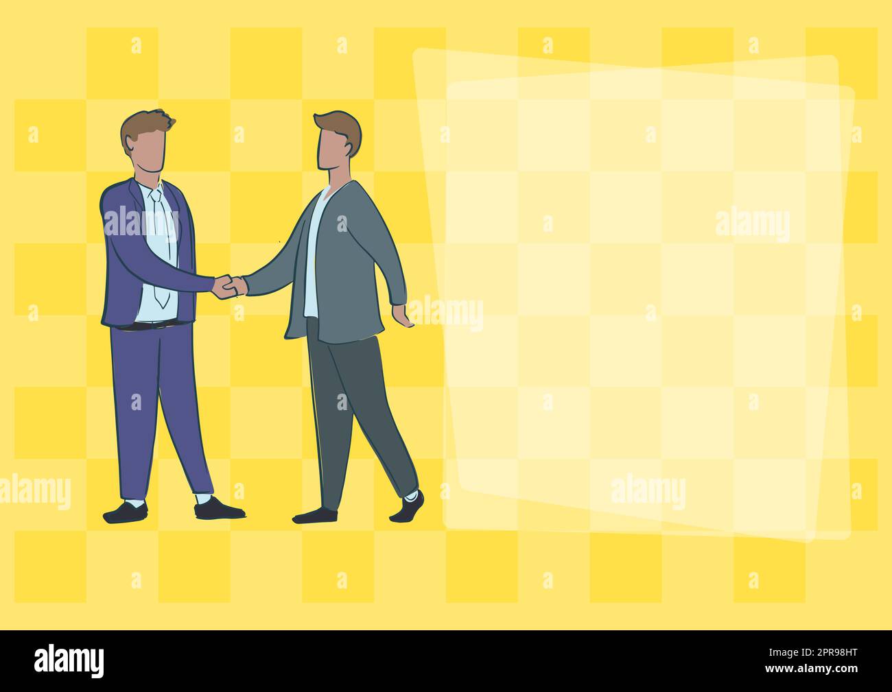 Two colleagues shaking hands congratulating successful teamwork ...