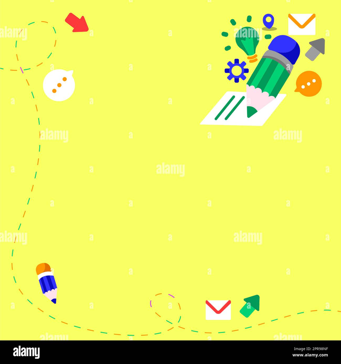 Note taking on paper Stock Vector Images - Alamy