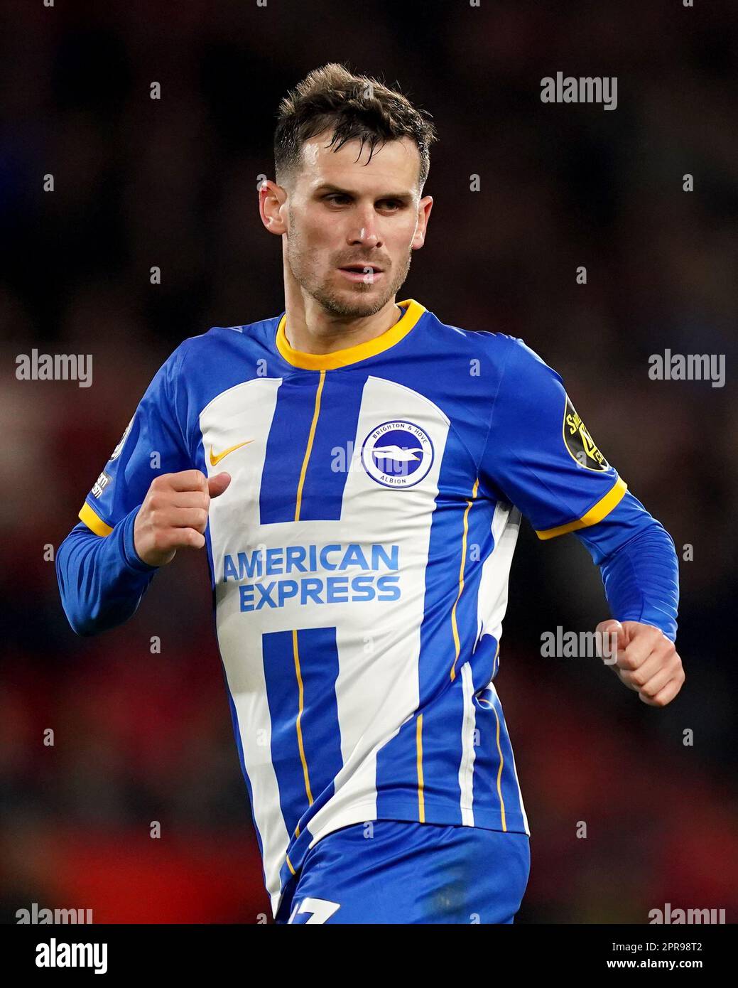Brighton and Hove Albion’s Pascal Gross in action during the Premier ...