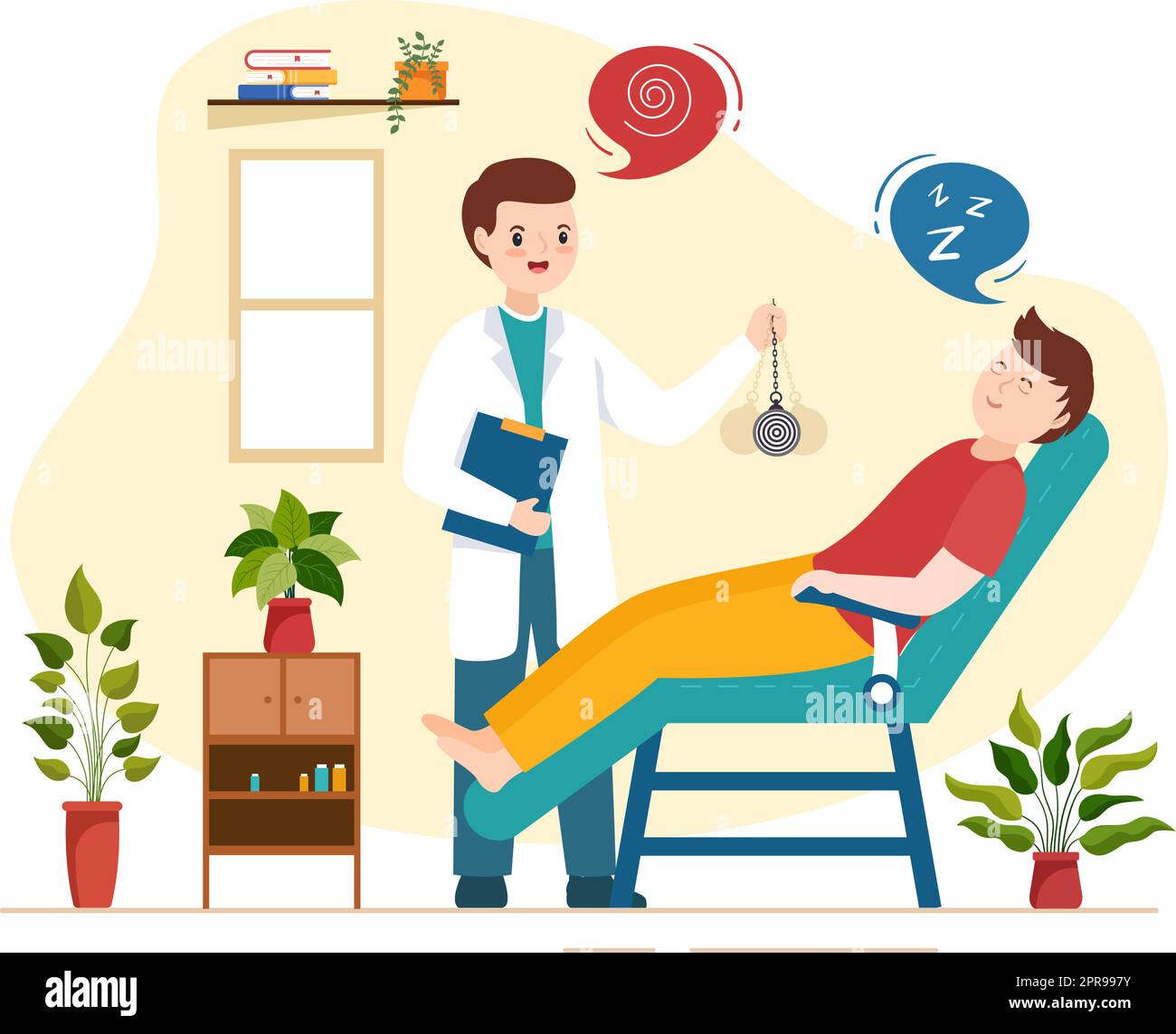 Hypnosis with Black and White Spirals Creating an Altered State of Mind ...