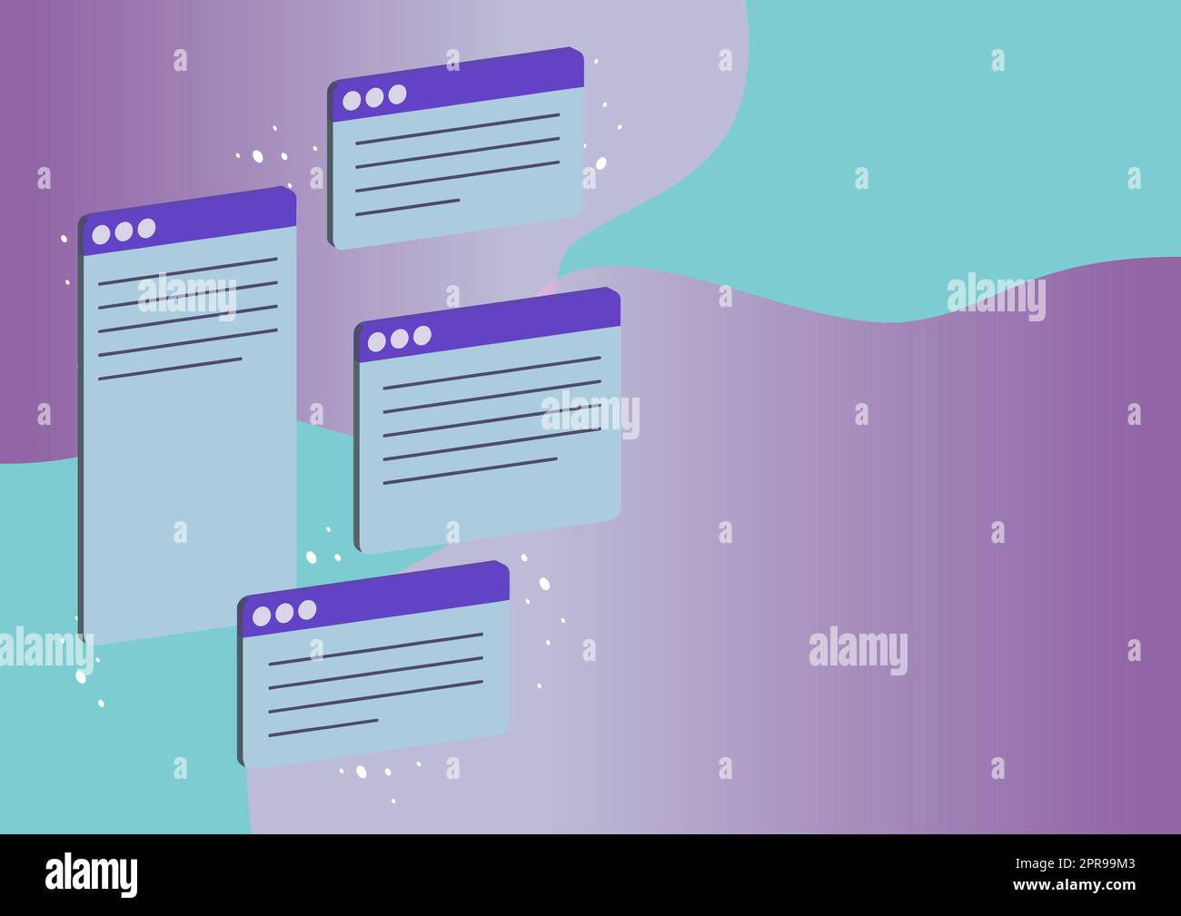 Chat tabs symbolizing successful online communication colleagues ...