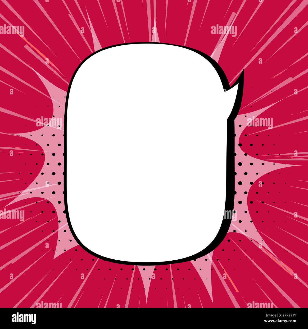 Comic Blank Speech Bubble With Copy Space And Colorful Doodles. Design ...