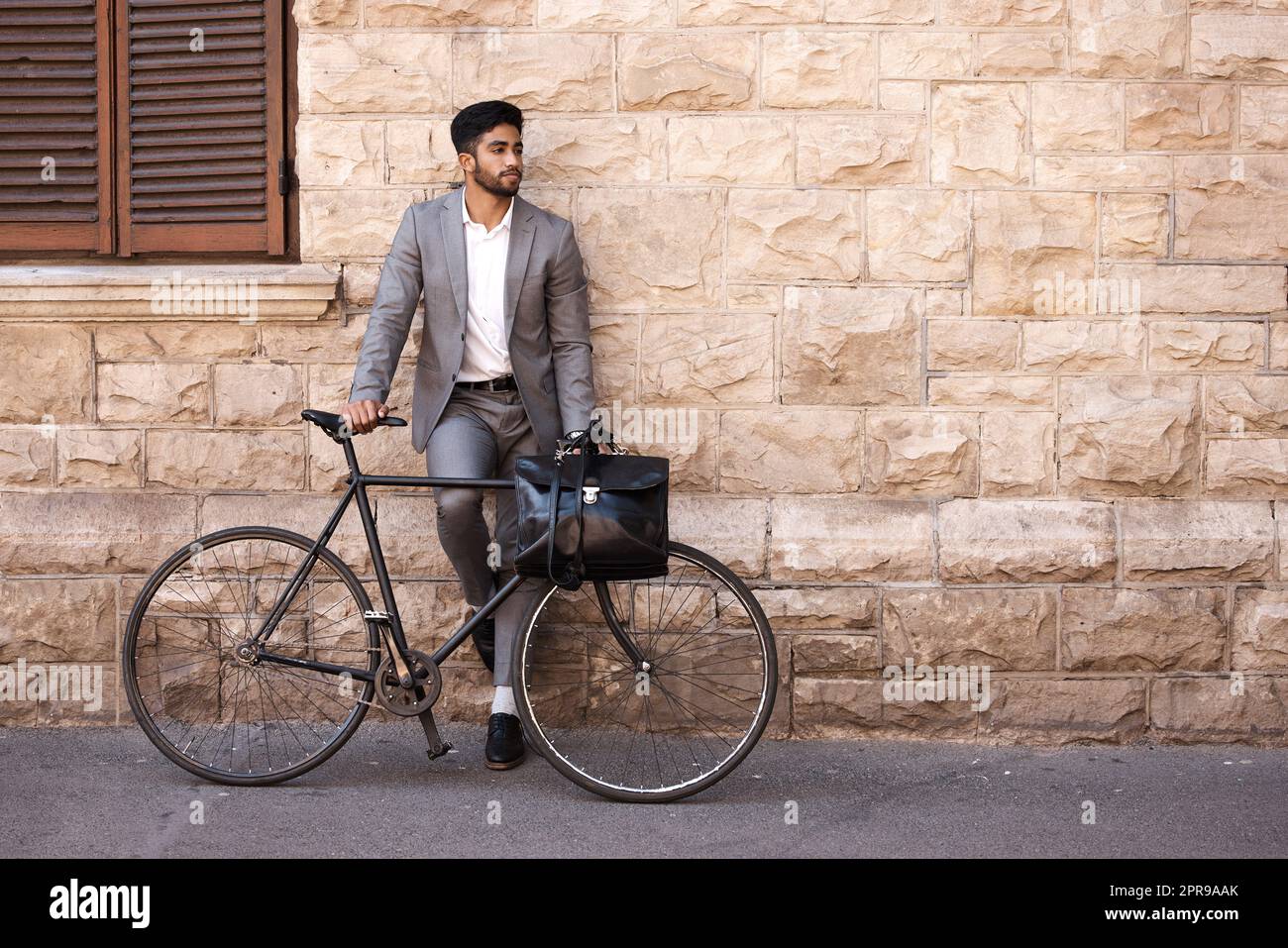 Staying fit and being environmentally friendly at the same time. a ...