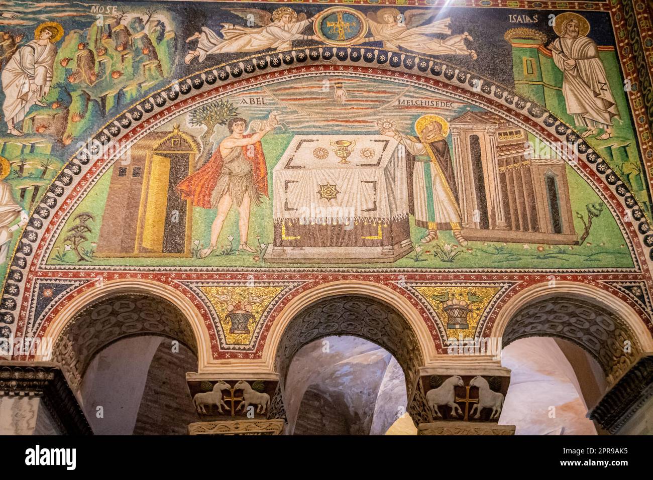 The Basilica of San Vitale is a late antique church in Ravenna, Italy ...