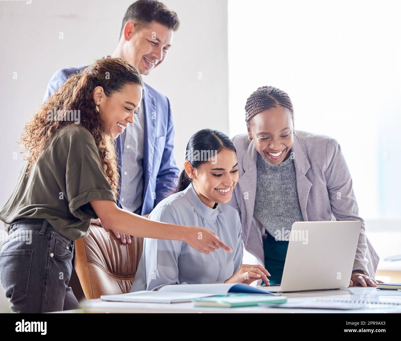 Admiring his work hi-res stock photography and images - Alamy
