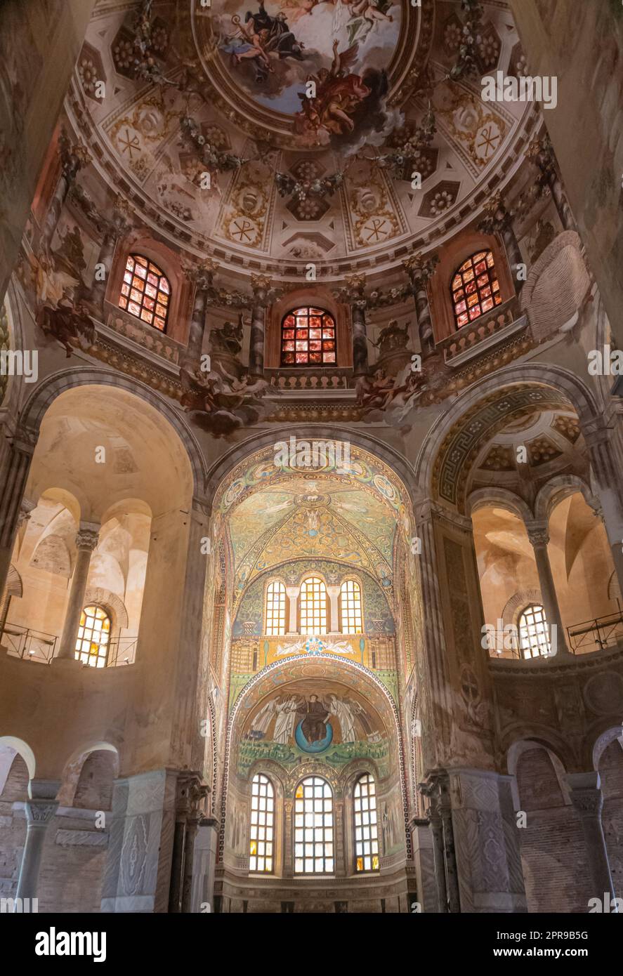 The Basilica of San Vitale is a late antique church in Ravenna, Italy ...