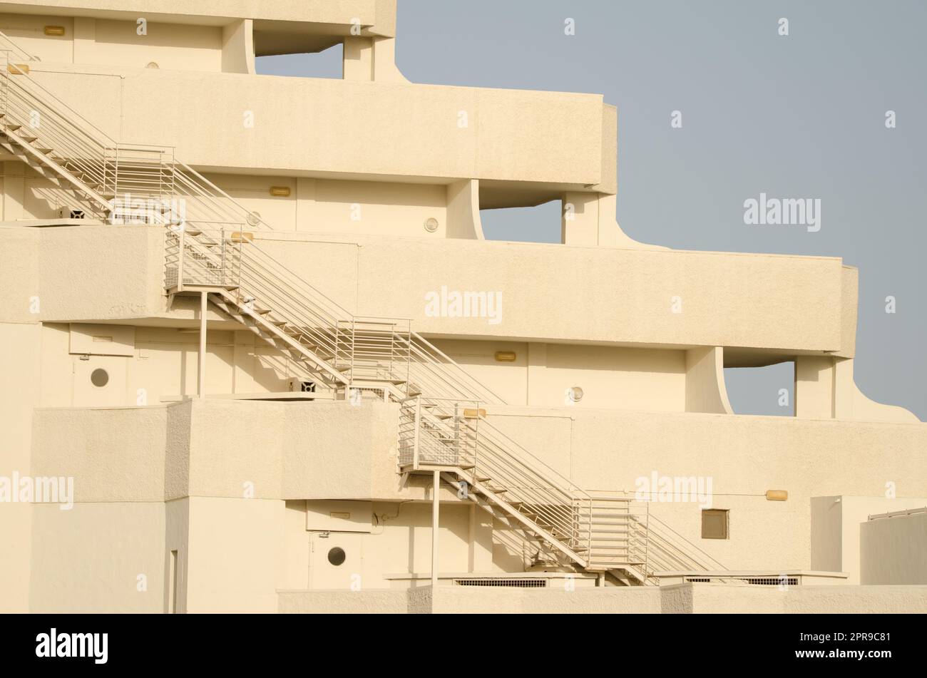 Emergency staircase in a building Stock Photo - Alamy