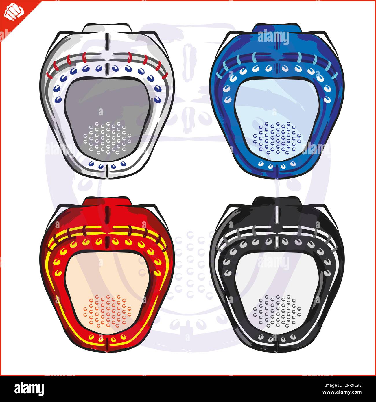 Cool helmets for kudo martial arts. Full head protection from knockout ...