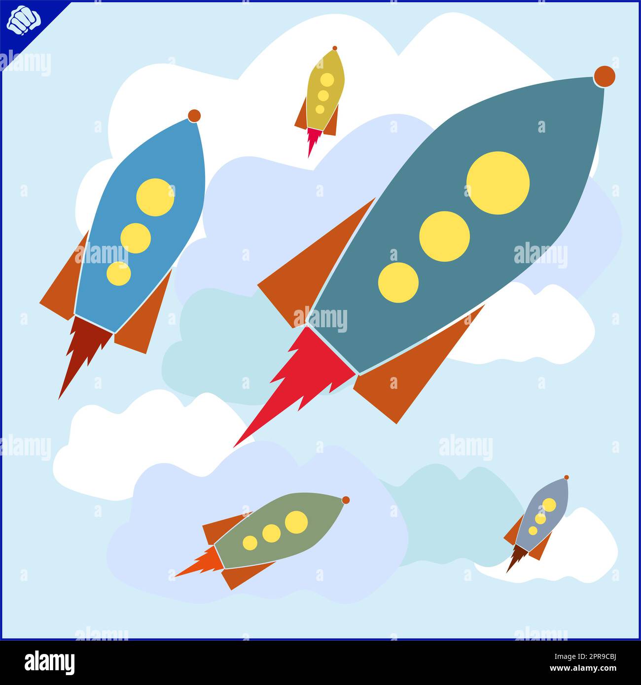 Modern jet cartoon hi-res stock photography and images - Alamy