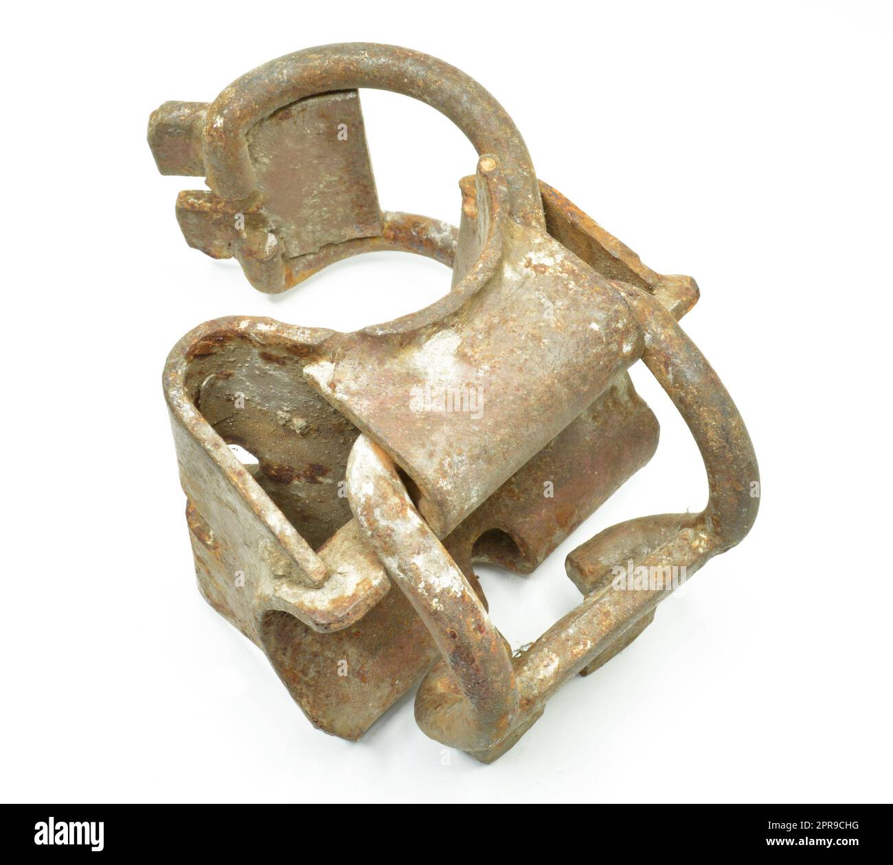 Vintage metal clamp used in construction industry Stock Photo - Alamy