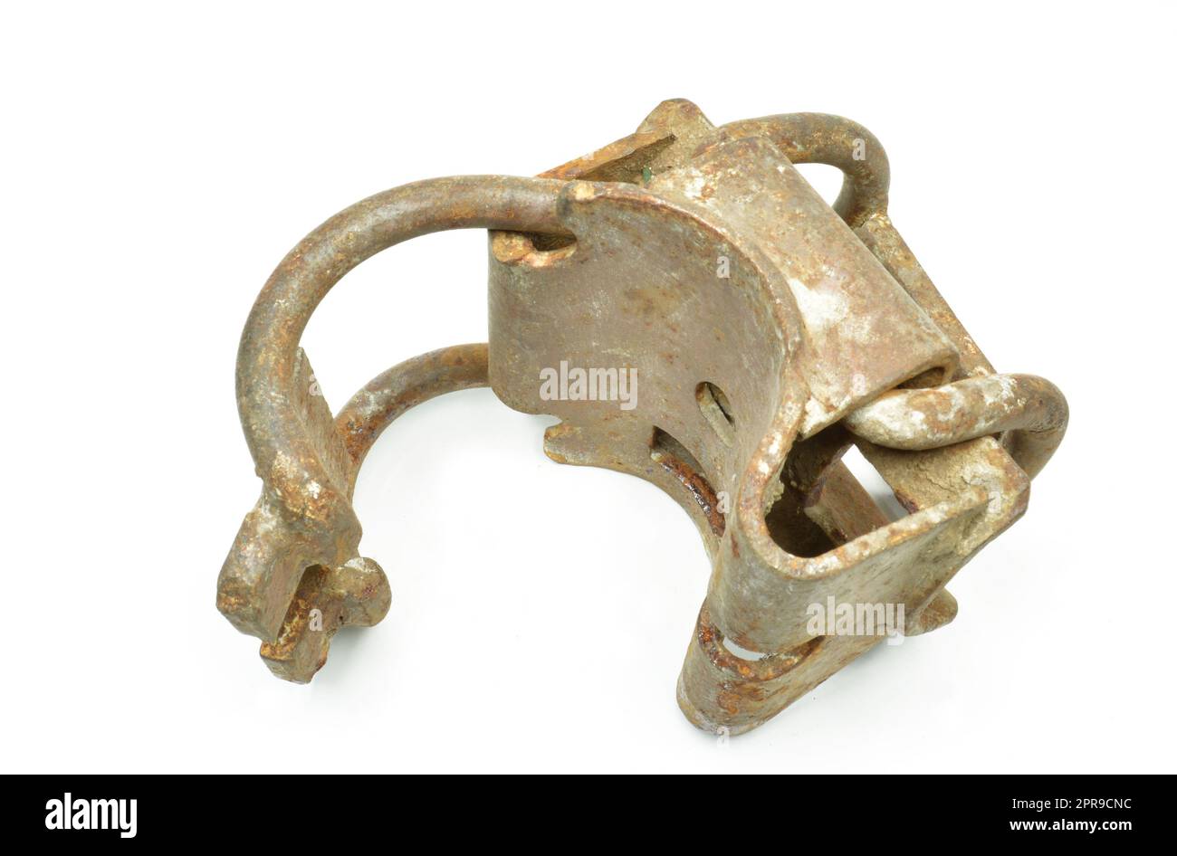 Vintage metal clamp used in construction industry Stock Photo - Alamy