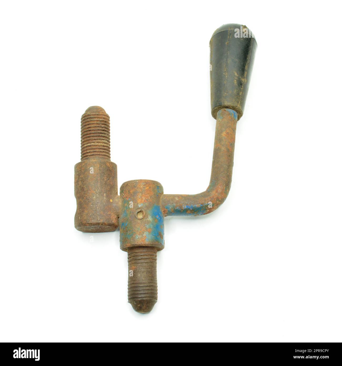 Vintage rusted hinge on white background Stock Photo - Alamy