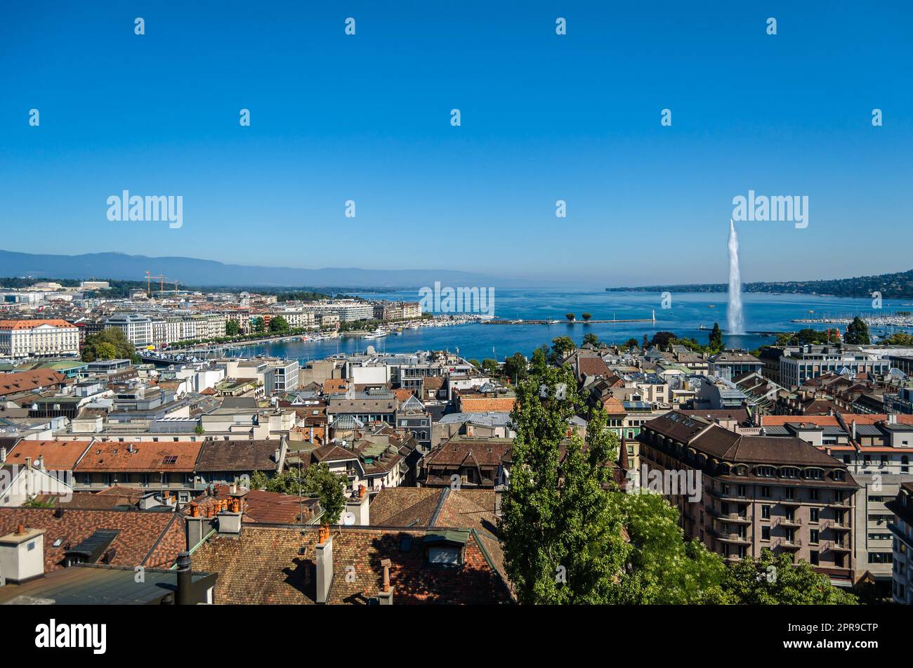 Aerial view of Geneva, Switzerland Stock Photo - Alamy