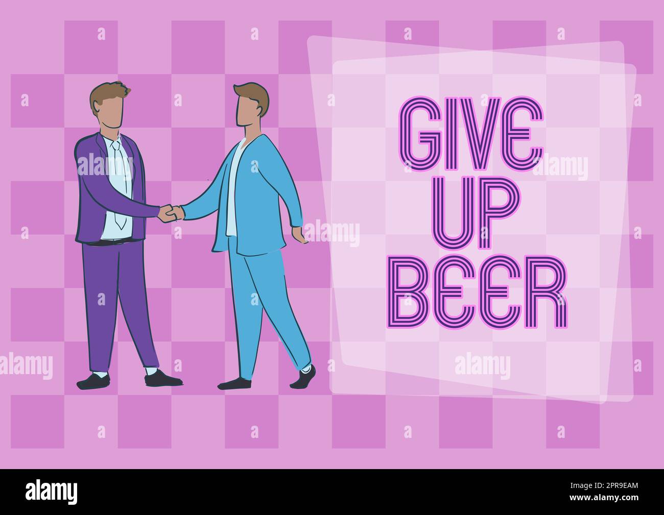 Writing displaying text Give Up Beer. Business overview Stop drinking ...