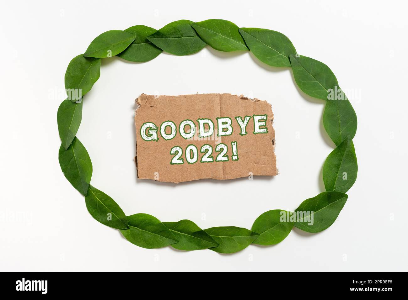 Text sign showing Goodbye 2022. Word Written on New Year Eve Milestone ...