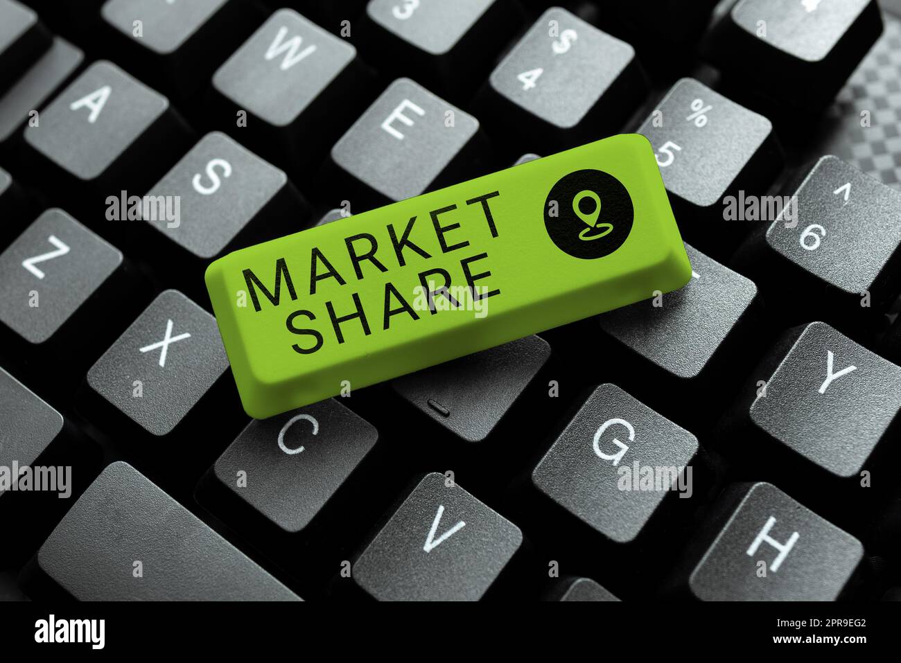 Conceptual display Market Share. Business showcase The portion of a ...