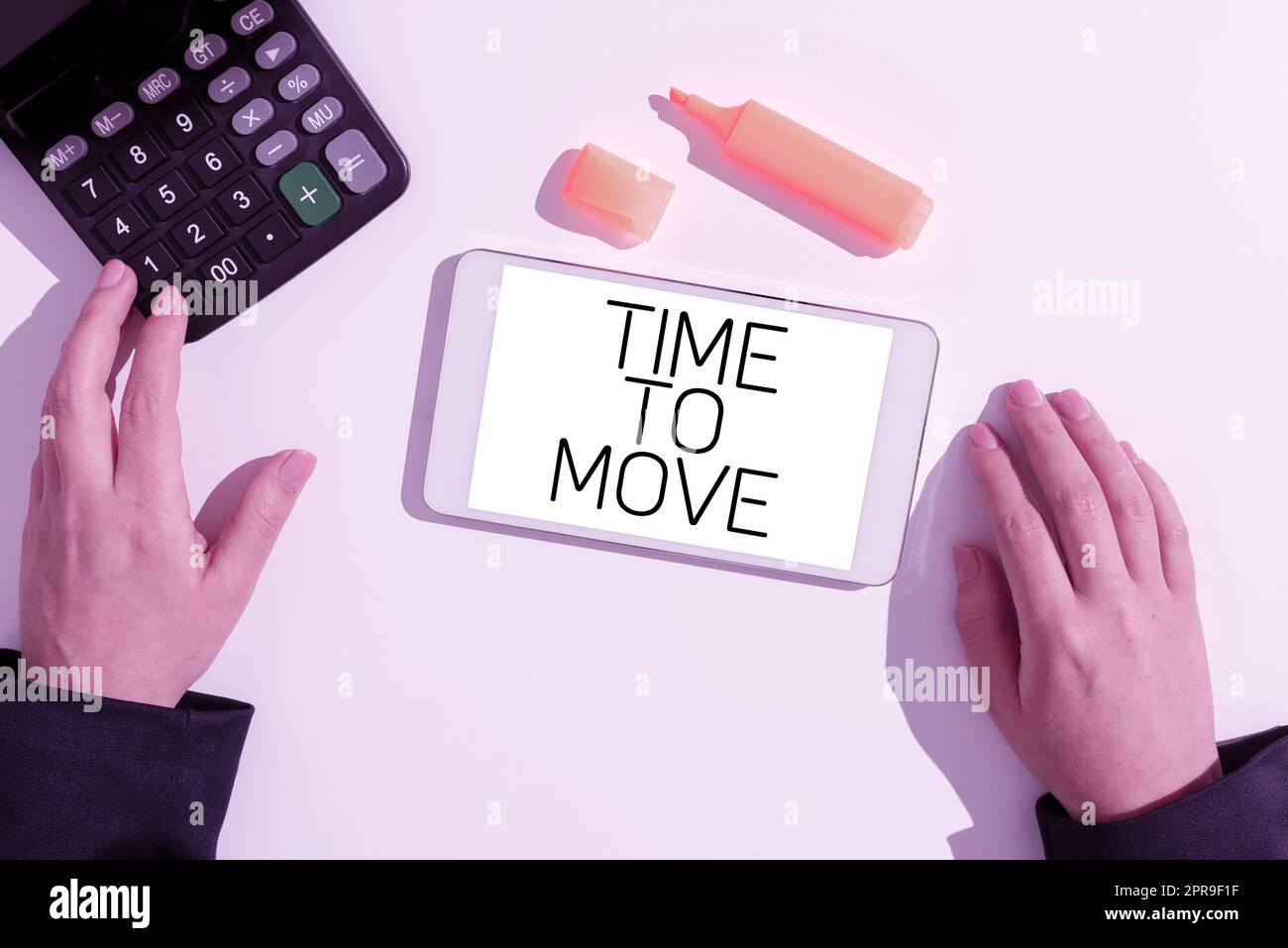 Inspiration showing sign Time To Move. Business approach Best period to ...