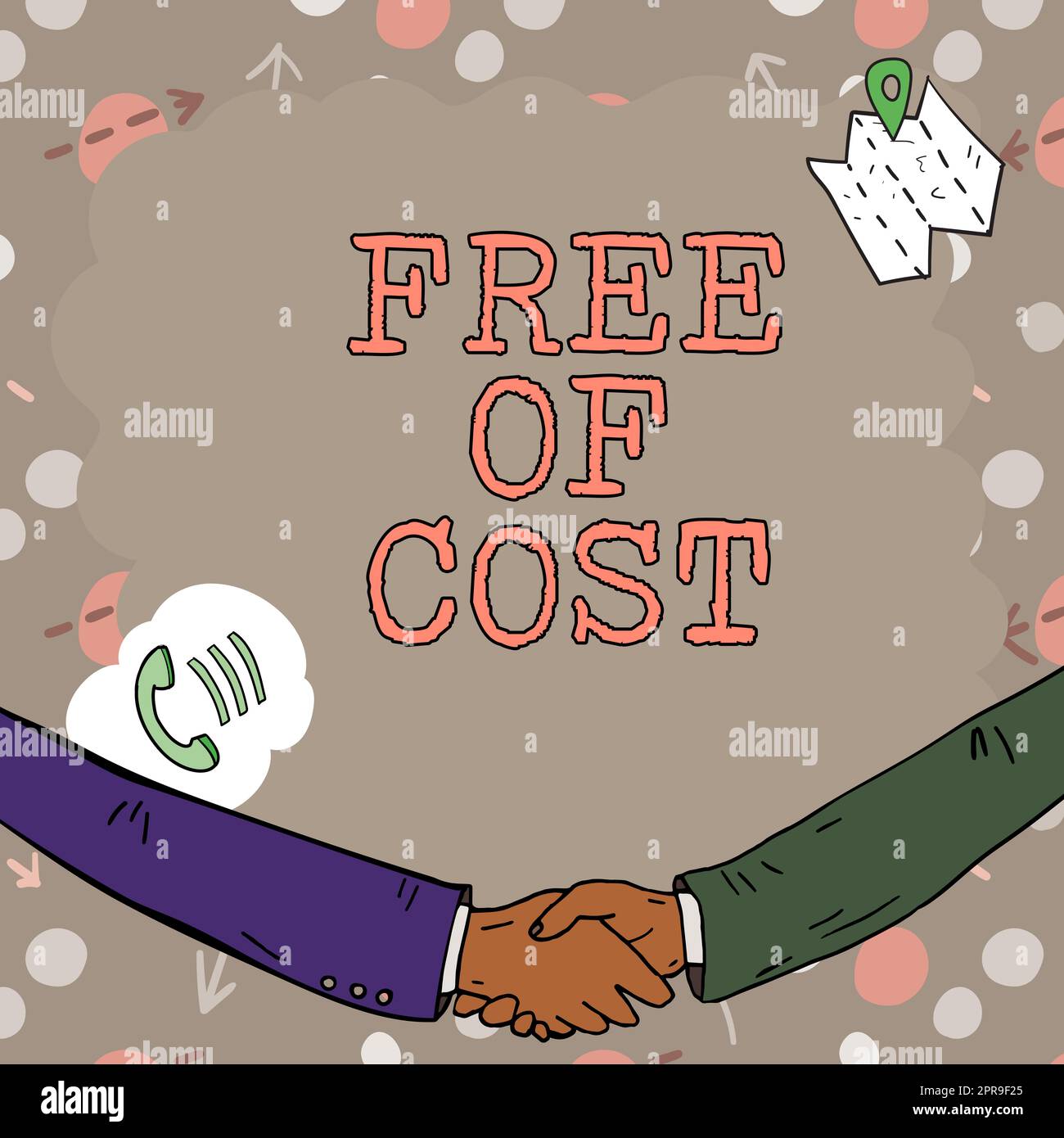 Text showing inspiration Free Of Cost. Business approach No price for a ...