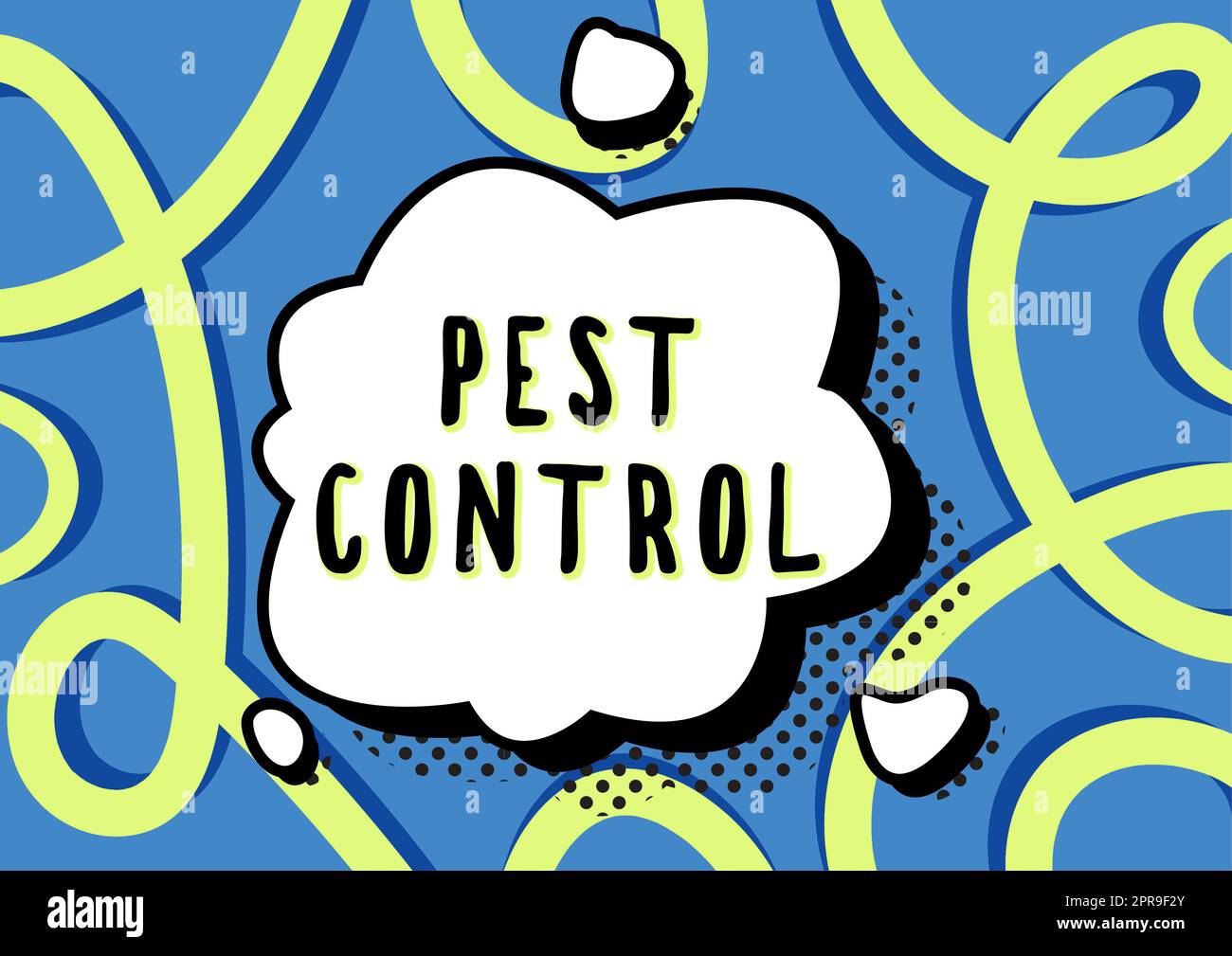 Sign displaying Pest Control. Business showcase Killing destructive ...