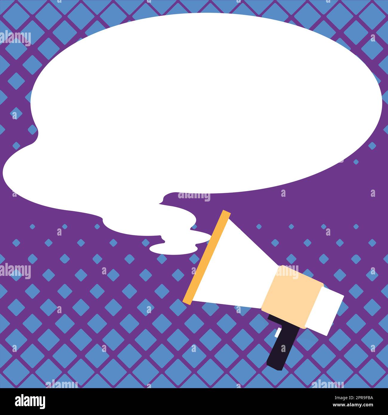 Drawing With Conversation Bubble Showing New Announcement. Speech ...